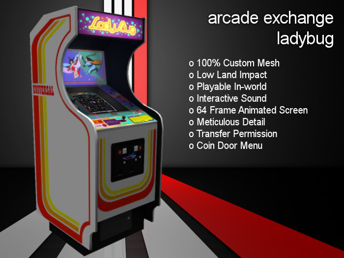 Second Life Marketplace - [AMG] Arcade Exchange - Ladybug